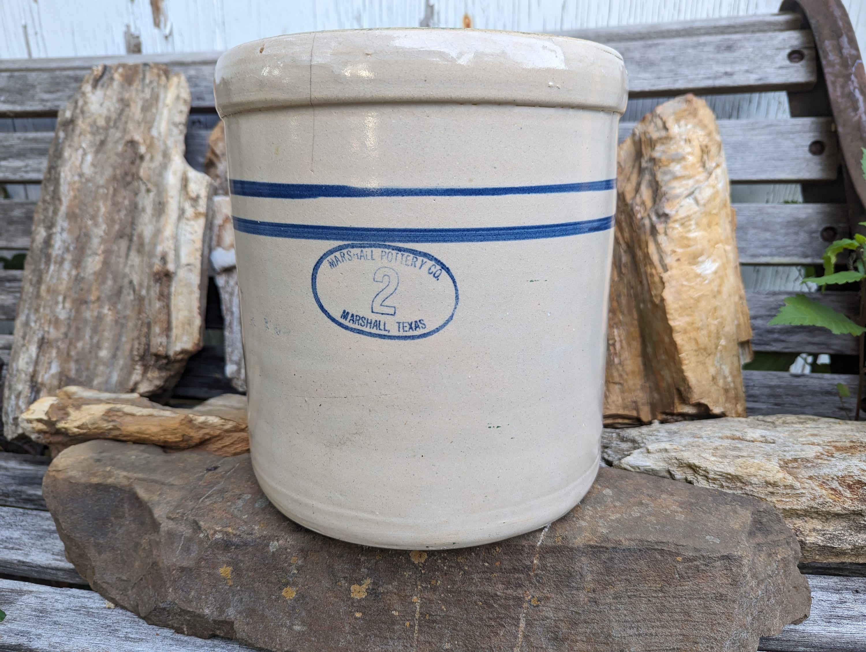 Marshall Pottery 2 Gallon Crock Vintage Marshall Texas Out of ...