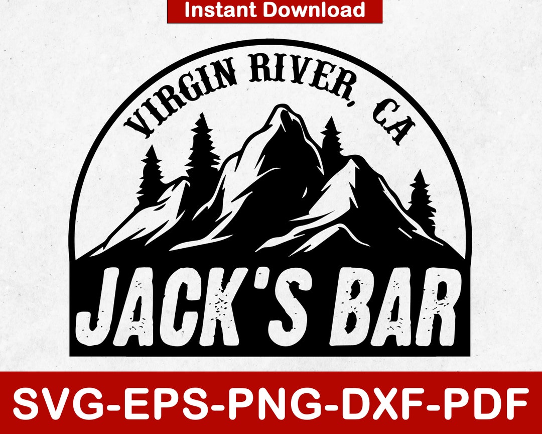 Virgin River Jack's Bar SVG PNG, Compass Design Cut File, Tshirt, Mug ...