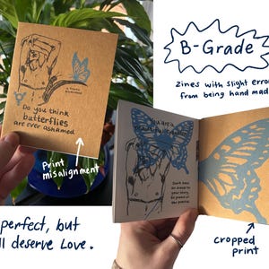 Trans Riso Zine - "do You Think Butterflies Are Ever Ashamed?" With ...