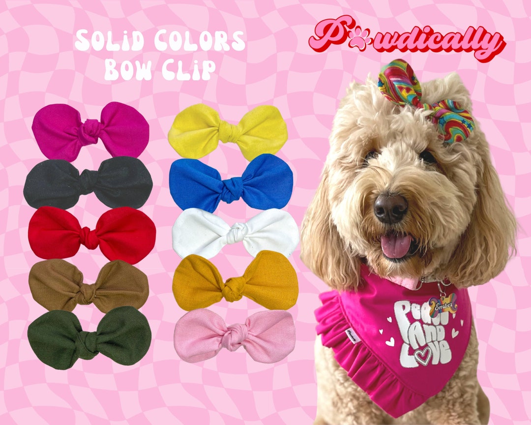 Bow for Dog Hair Bow Clip Dog Bow Handmade Dog Bow Cute Hair Bow ...
