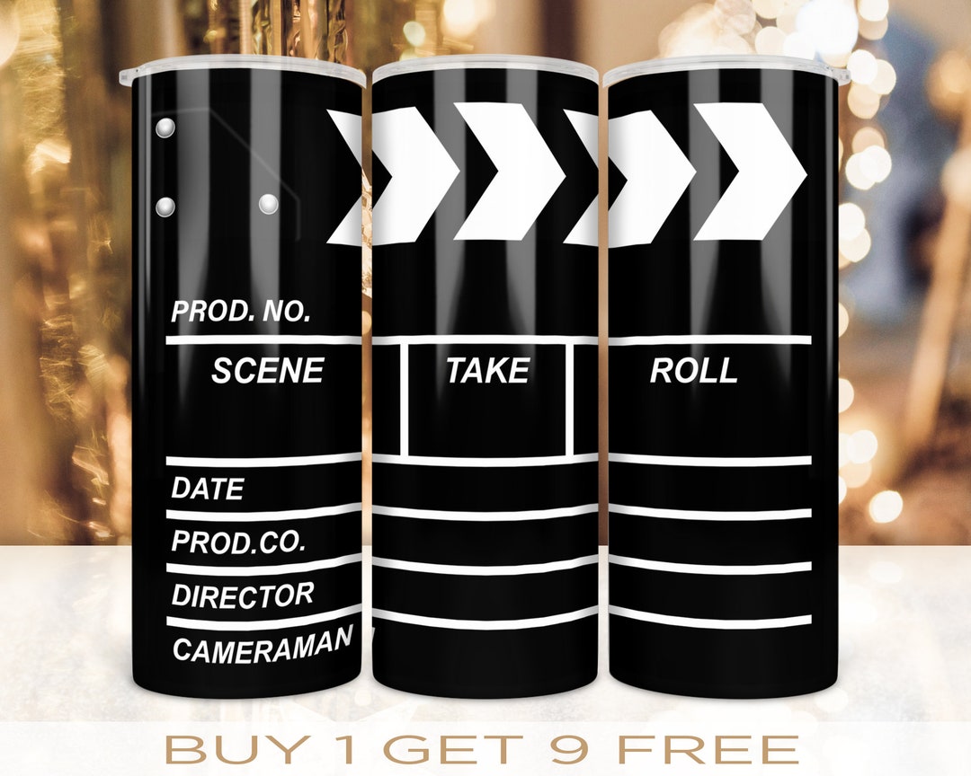 20 Oz Skinny Tumbler Wrap Movie Scene Cutter Design Sublimation ...