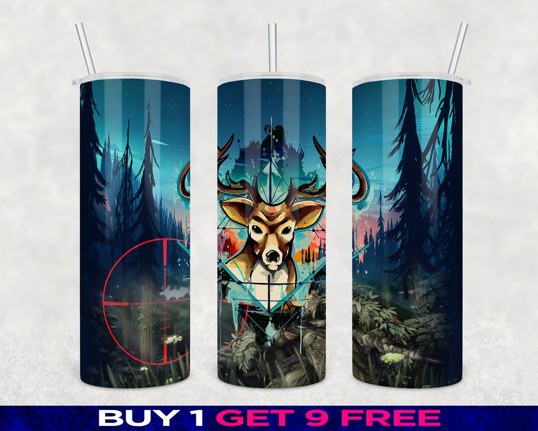 20 Oz Skinny Bundle Tumbler Wrap Hunter Life Deer Hunting - Etsy