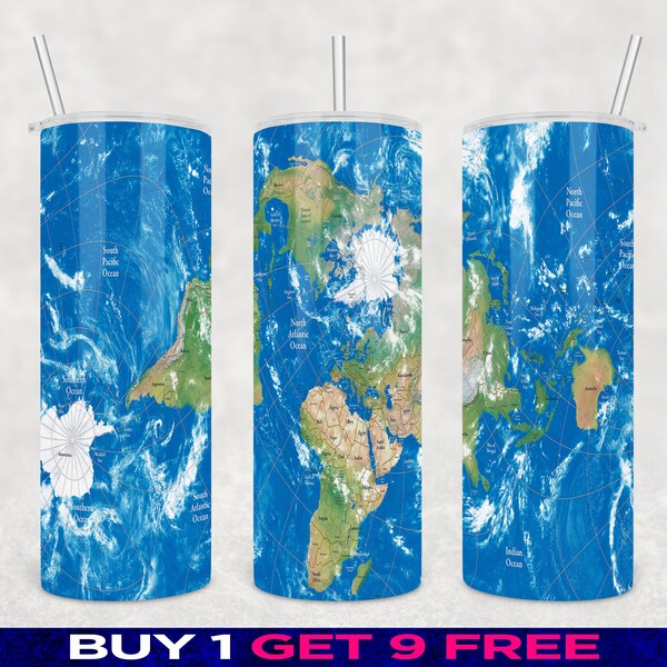 Sublimation World Map Png - Etsy