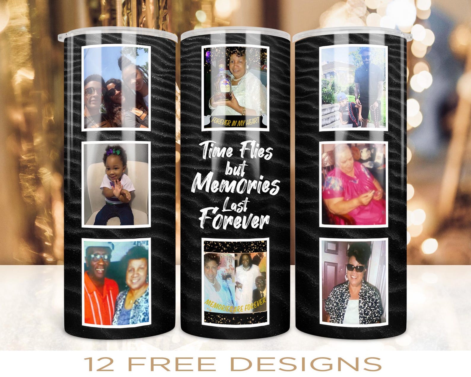 20 Oz Skinny Memorial Photo Tumbler Wrap Design PNG Digital Download - Etsy