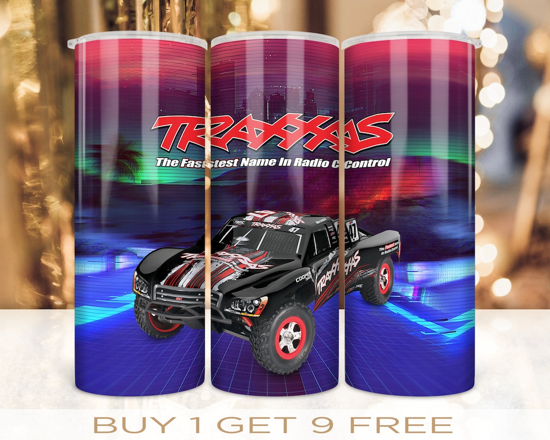20 Oz Skinny Tumbler Wrap RC Car Slash Steampunk Design Sublimation ...