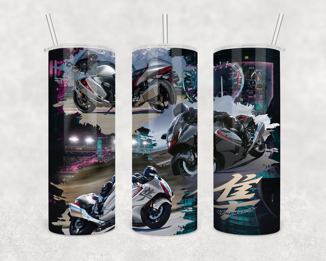 20 Oz Skinny Tumbler Wrap Racing Bike Design Sublimation - Etsy