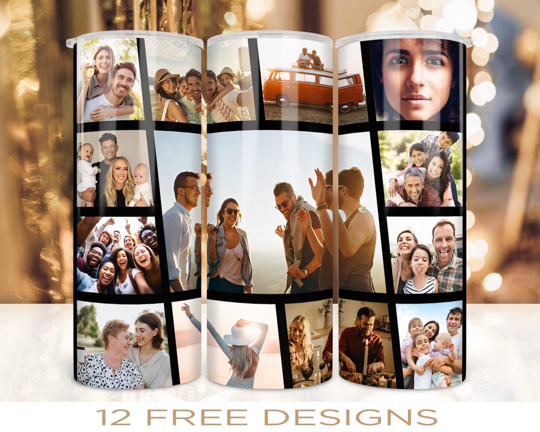 20 Oz Skinny Photo Tumbler Wrap Template Design PNG Digital Download - Etsy