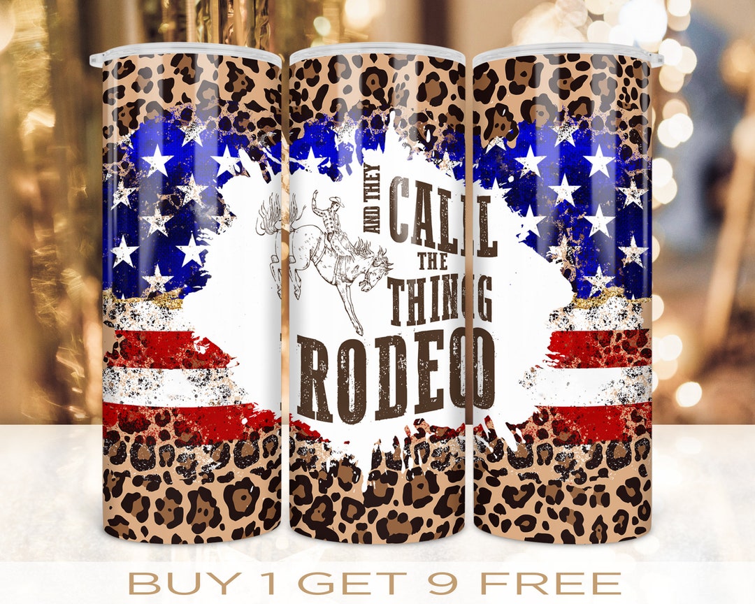 Tumbler Wrap 20 Oz Skinny Western Rodeo Design Sublimation PNG Digital ...