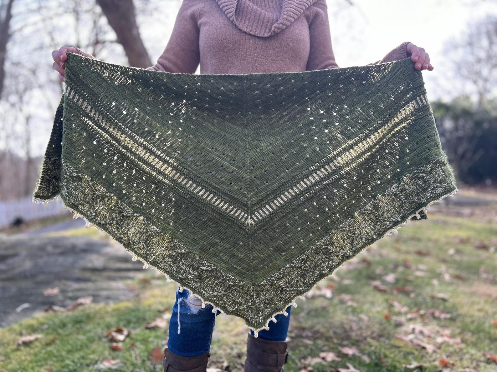 Marled Mischief Knitting Shawl Pattern PDF - Etsy
