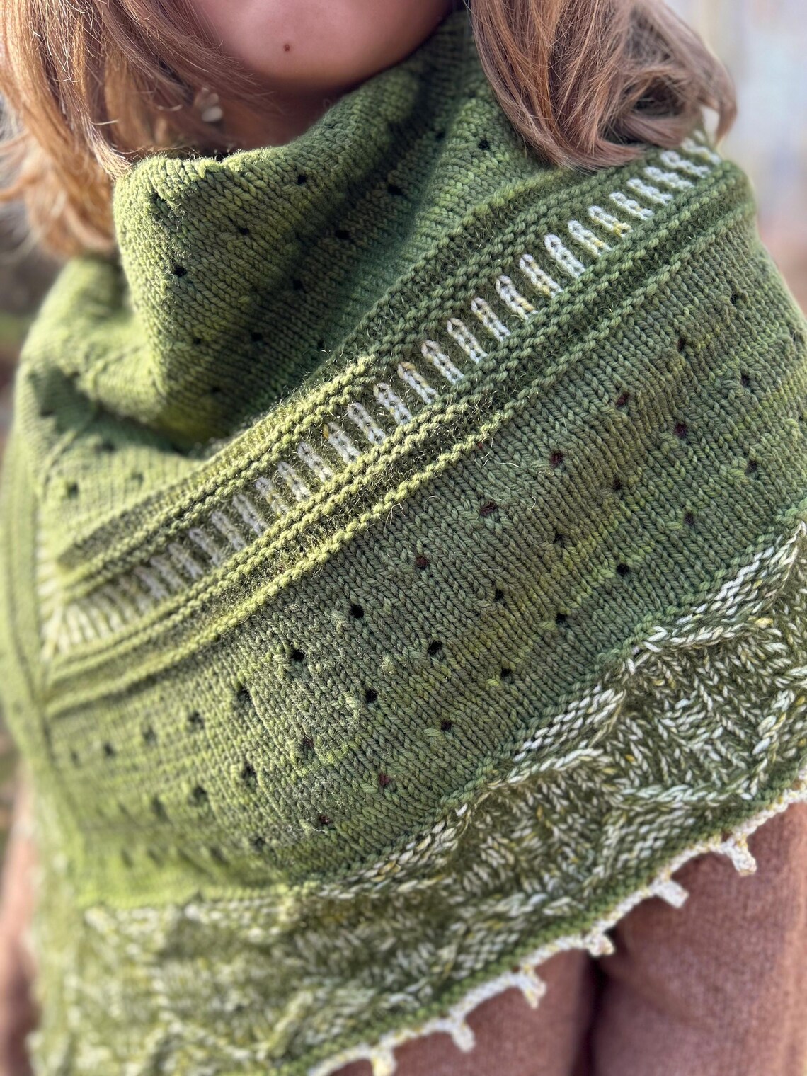 Marled Mischief Knitting Shawl Pattern PDF - Etsy