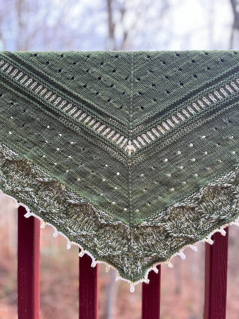 Marled Mischief Knitting Shawl Pattern PDF - Etsy