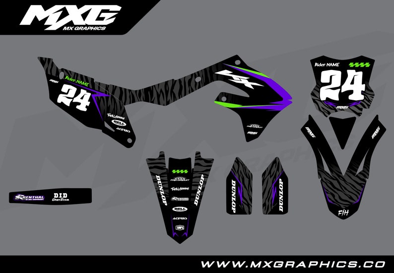Kawasaki Kx250f Kx450f MX31 Graphic Kit - Etsy
