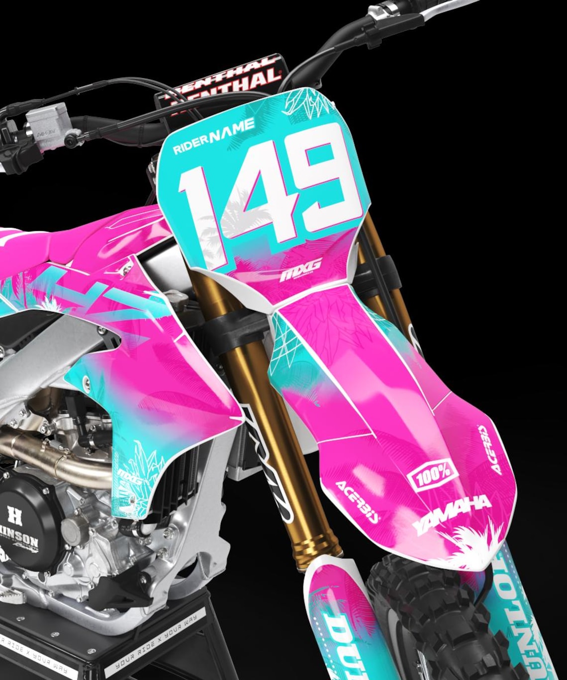 Yamaha YZ125 YZ250 Yz250f Yz450f Vibes Graphic Kit - Etsy