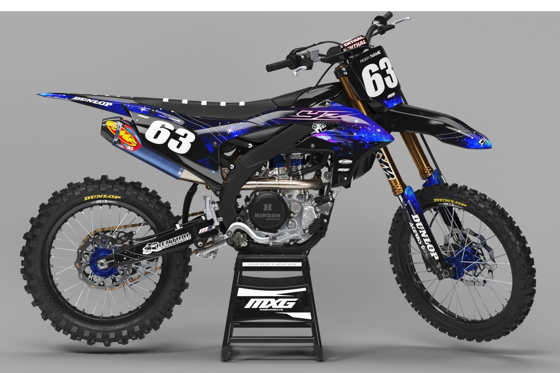 Yamaha YZ125 YZ250 Yz250f Yz450f Galaxy Graphic Kit - Etsy