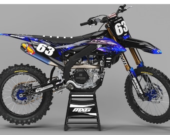 Yamaha YZ250F YZ450F Graphics Kit 2006-2009 | Full Decals Stickers Wrap ...