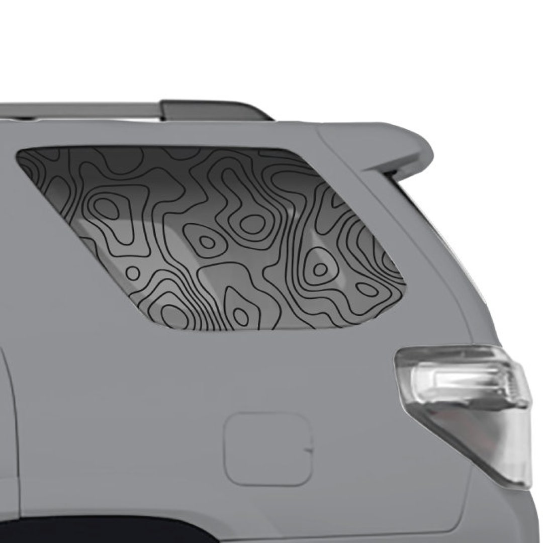Universal Topography Print SUV Side Window Decals - Etsy