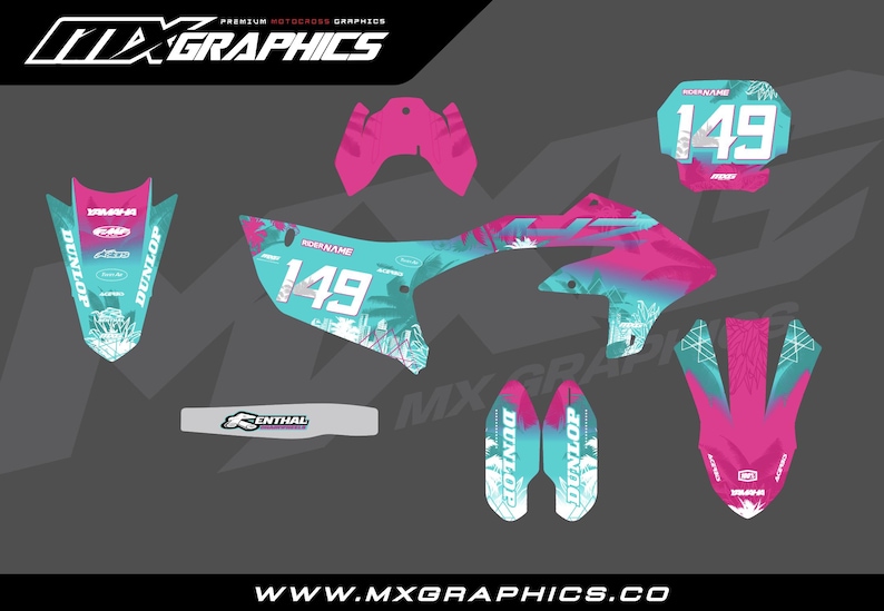 Yamaha YZ125 YZ250 Yz250f Yz450f Vibes Graphic Kit - Etsy