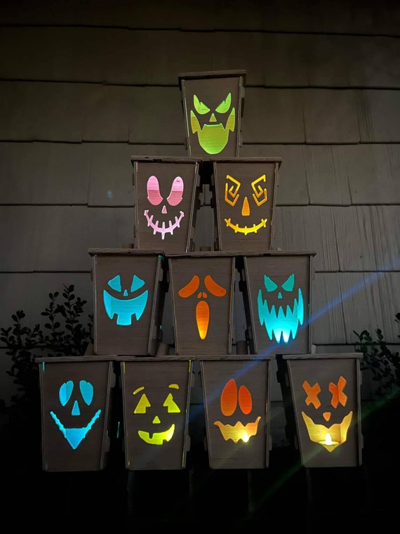 Wooden Jack O Lantern - Etsy