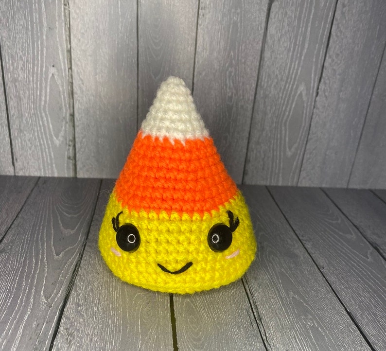 4” Crochet Halloween Classic Frankenstein Candy Corn Tier Tray Decor ...