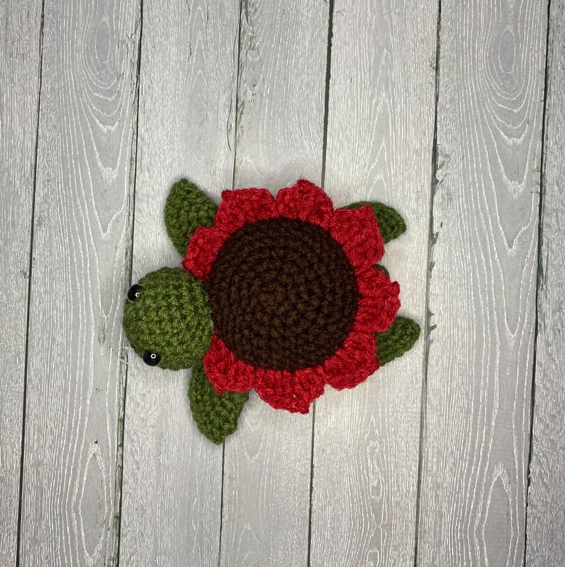 5 Crochet Sea Turtle Pumpkin Pie Apple Scarecrow Sunflower Fall ...