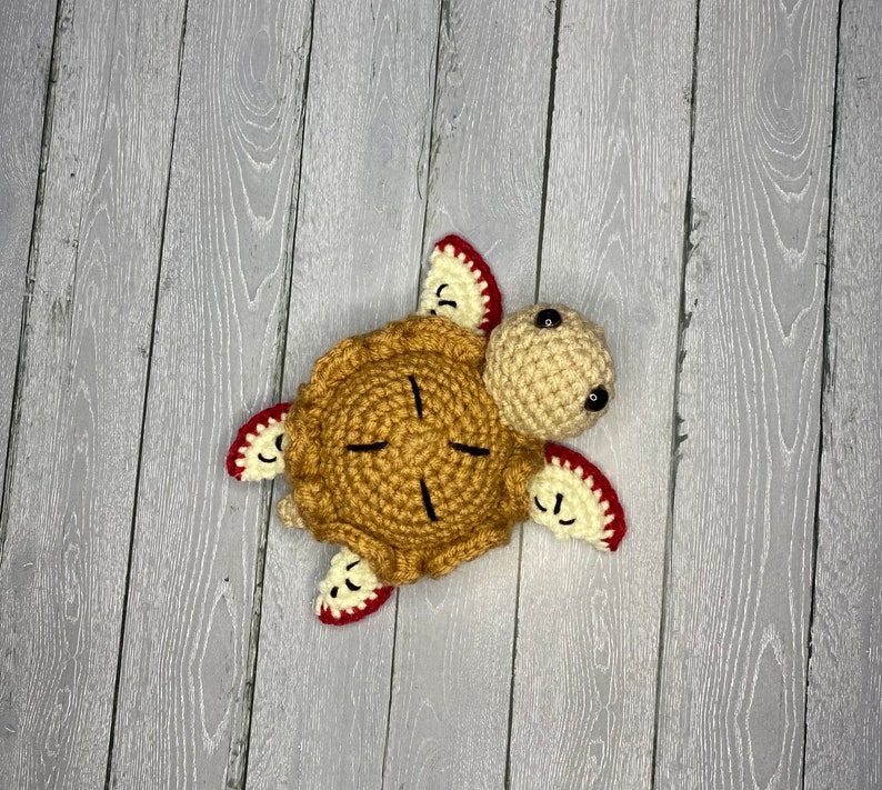 5 Crochet Sea Turtle Pumpkin Pie Apple Scarecrow Sunflower Fall ...