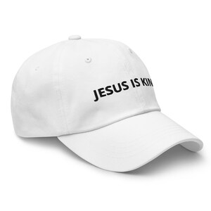 Jesus is King Embroidered Cotton Baseball Hat, Twill, Christian, Faith ...