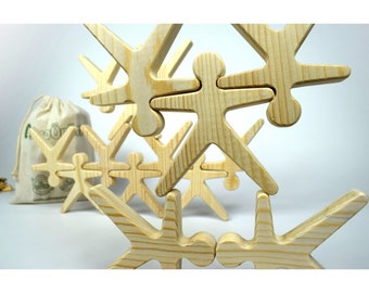 Wooden Acrobat Toy - Etsy