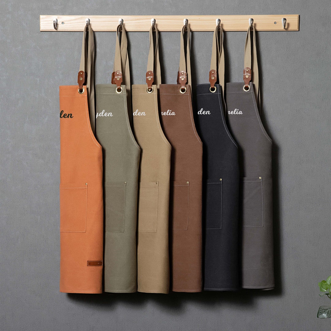 Personalized Canvas Apron for Men - Etsy