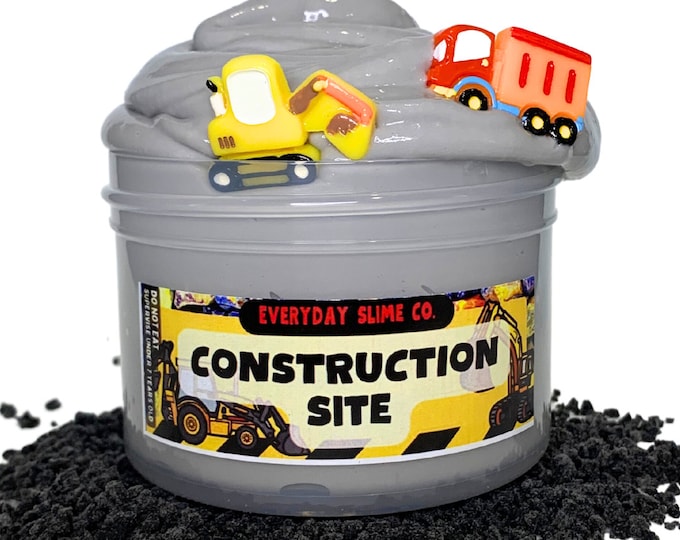Construction Site Butter Slime - Scented Slime With Cute Construction ...