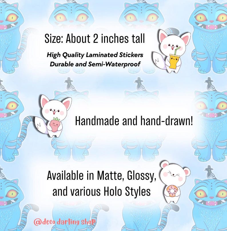 K-POP Demon Hunters Sticker | Derpy Tiger & Sussie Bird Vinyl Sticker ...