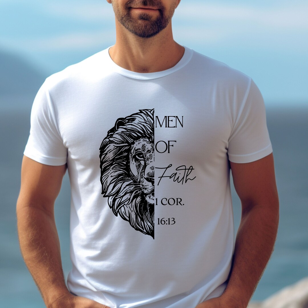 Men of Faith T-shirt, Christian T-shirt, Warrior of Christ Shirt, Faith ...