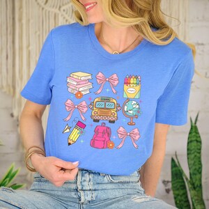 Back to School Coquette Shirt, Coquette School , Teacher Coquette Shirt ...