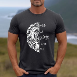 Men of Faith T-shirt, Christian T-shirt, Warrior of Christ Shirt, Faith ...