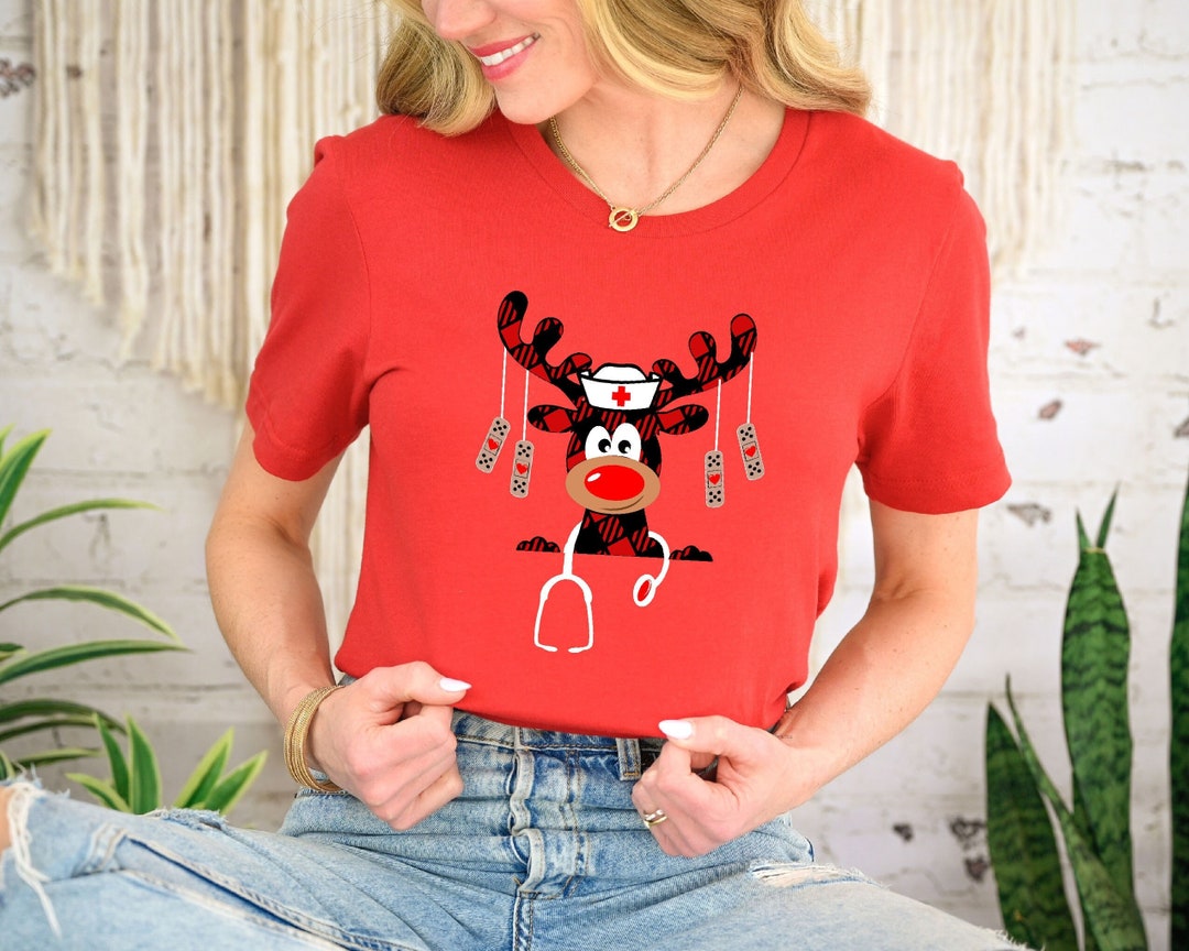Christmas Nurse Shirt, Christmas Nursing Shirt, Nursing School Tee ...