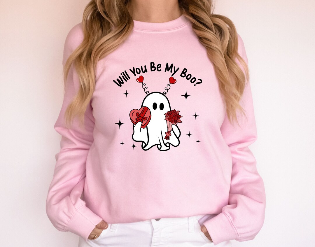 Will You My Boo Sweatshirt, Funny Valentine Day Sweater, Valentines Day ...