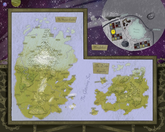 Custom D&D World Map - Etsy