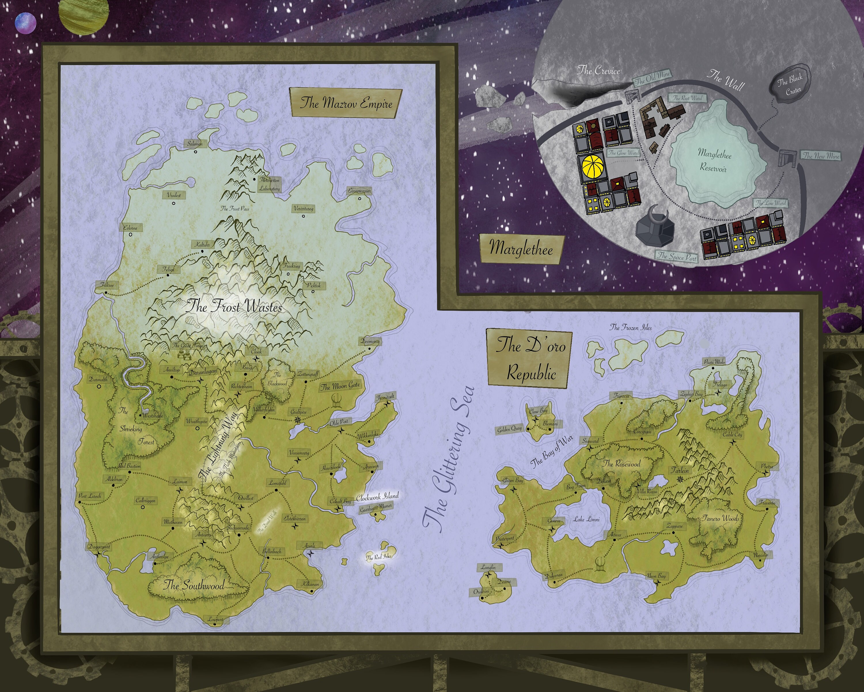 Custom D&D World Map - Etsy