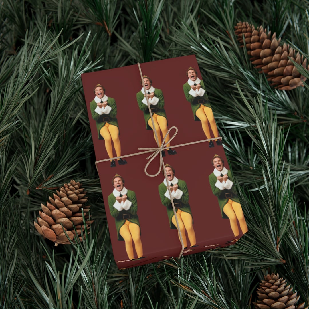 Buddy the Elf Wrapping Paper Extra Buddy RED - Etsy