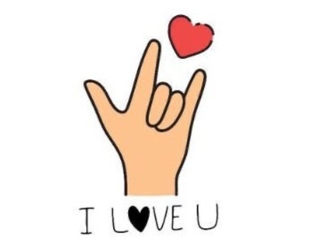 I LOVE U Sign Language Hand Instant Digital Download SVG - Etsy