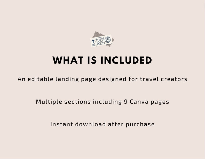 Travel Creator Canva Landing Page & Optimized Sales Funnel Digital ...