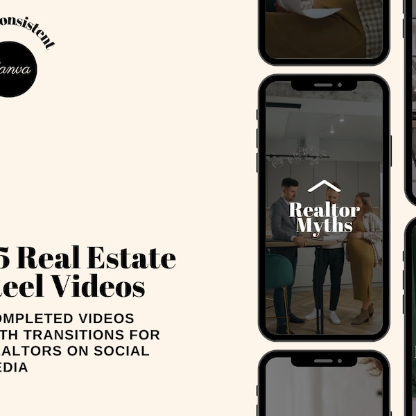 Reel Video Template Real Estate - Etsy