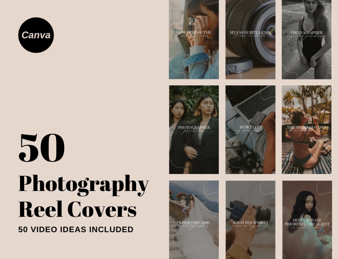 Photography Instagram Reel Covers Template | Professional Templates for ...