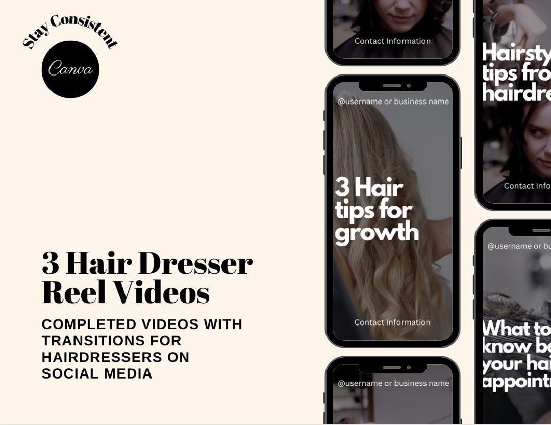 3 Hairdresser Reel Videos | Hair Stylist Completed Reels | Quick & Easy ...