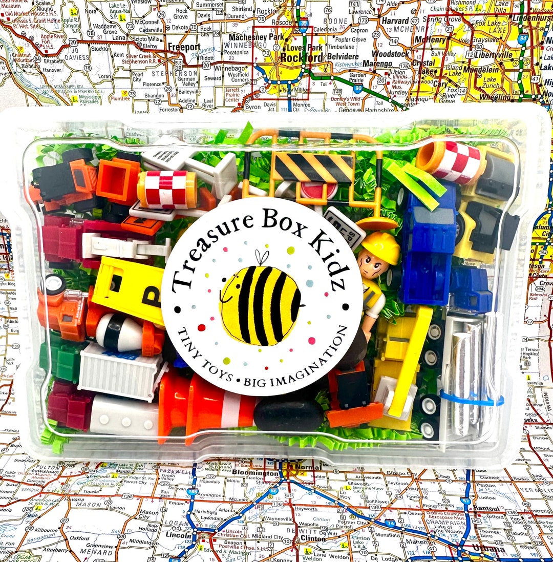 BEEP! BEEP! Construction Vehicles Treasure Box : Micro Trucks 4 Kids ...