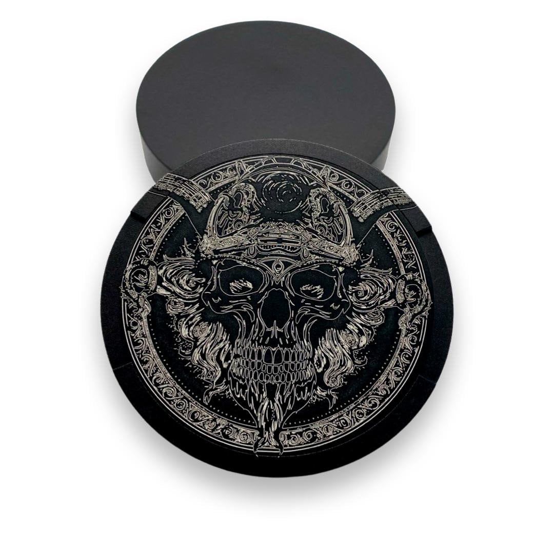 Snuff Box in Black Aluminum for All Snus Skull With Viking - Etsy