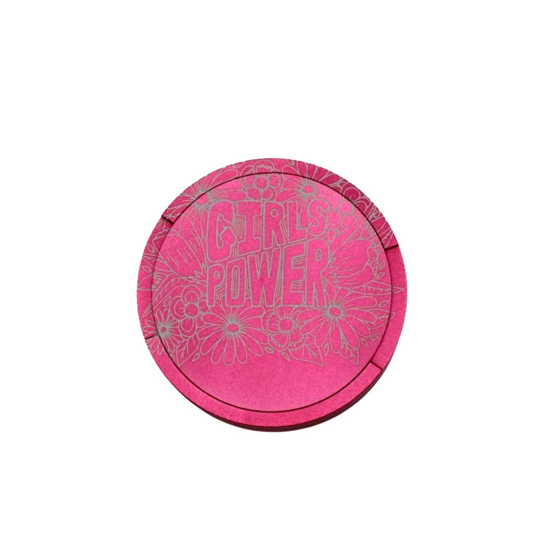 Snuff Box in Pink Aluminum for All Snus Girls Power Flowers - Etsy