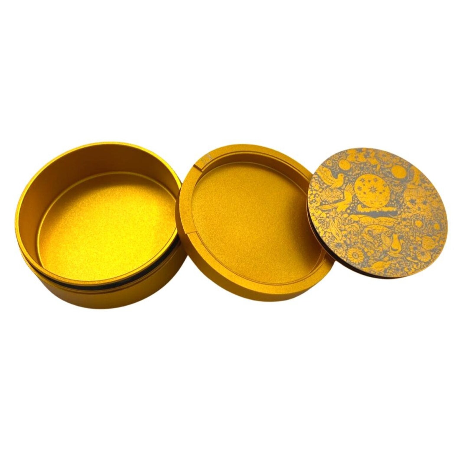 Snuff Box in Black Aluminum for All Snuff-moon, Birds and Stars - Etsy