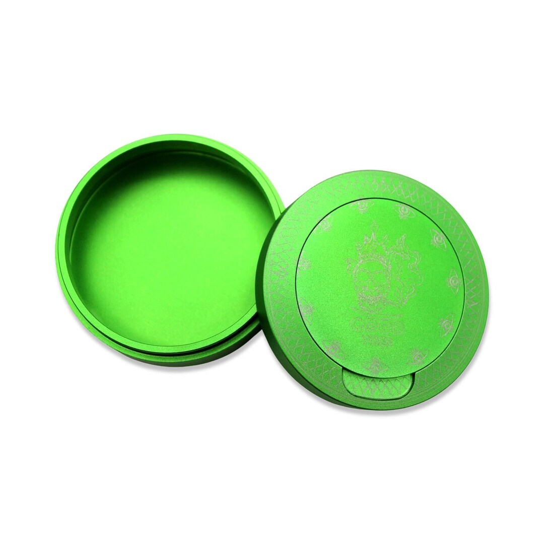 Snuff Box in Green Aluminum for All Snus Good Vibes, Eyes & Cigarette ...