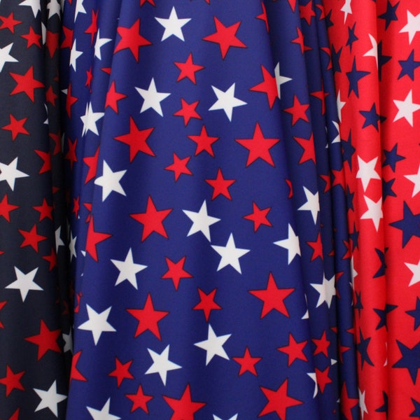 Spandex Blue With White Stars - Etsy