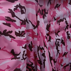 Raspberry Pink Camouflage || 4 Way Stretch Spandex || Sold by the Yard ...